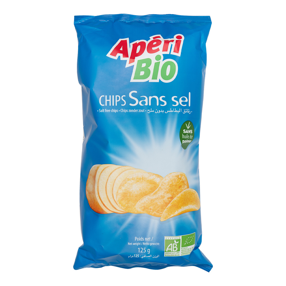 Chips sans sel 125g | Greenweez