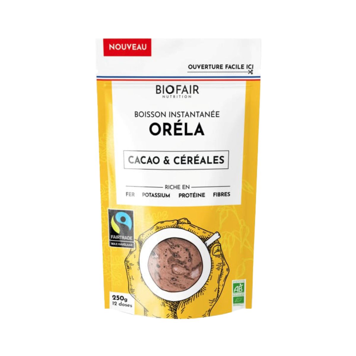 Oréla cacao & céréales végétarien 250g | Greenweez