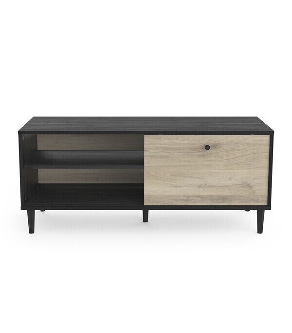 Meuble TV porte coulissante L110 cm - Arty | Greenweez