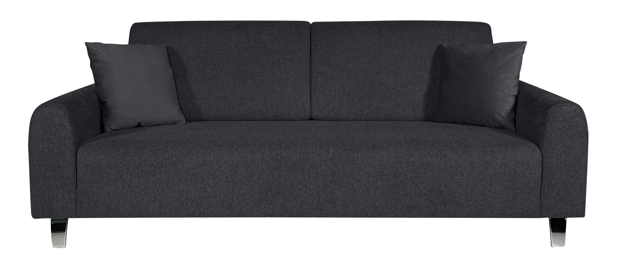 ELIJAH Canapé fixe 3 places gris anthracite | Greenweez