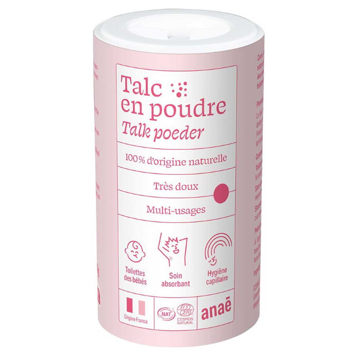 Talc 100% naturel en poudre 300g | Greenweez