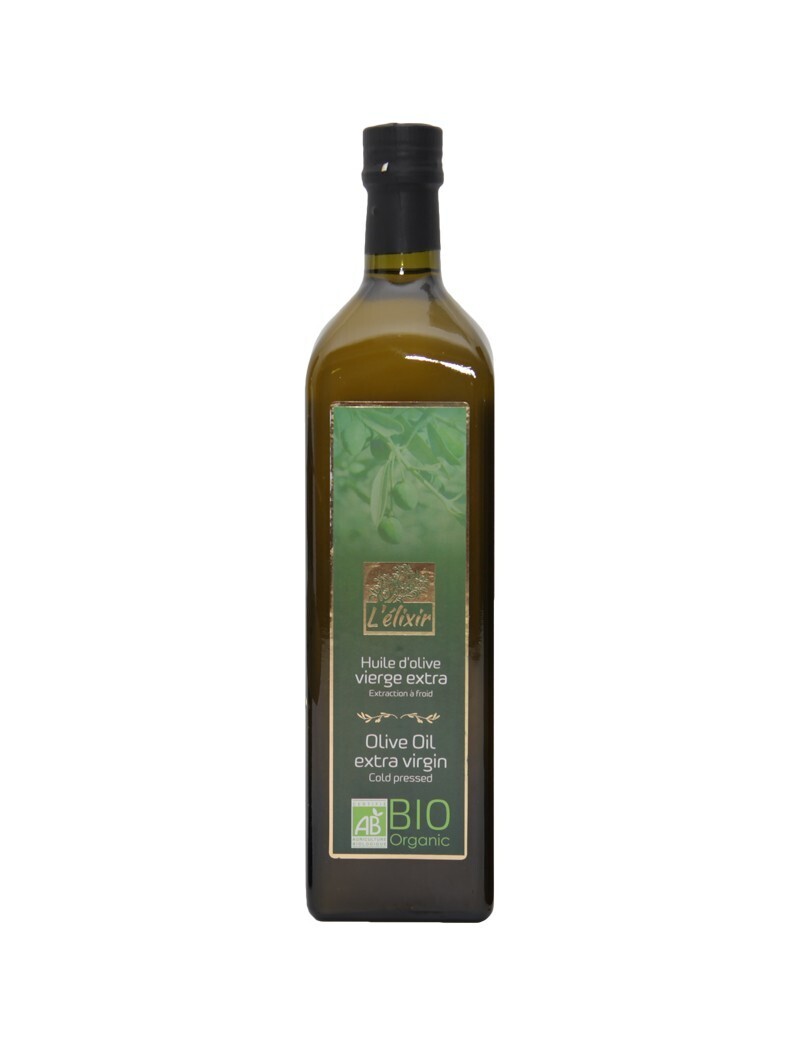 L'ÉLIXIR - HUILE D'OLIVE VIERGE EXTRA BIO TUNISIE (0,75L) | Greenweez