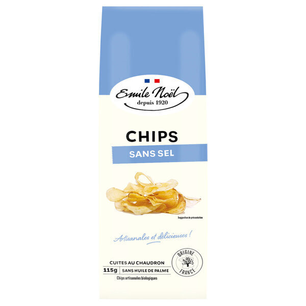 Chips sans sel origine France bio 115g | Greenweez