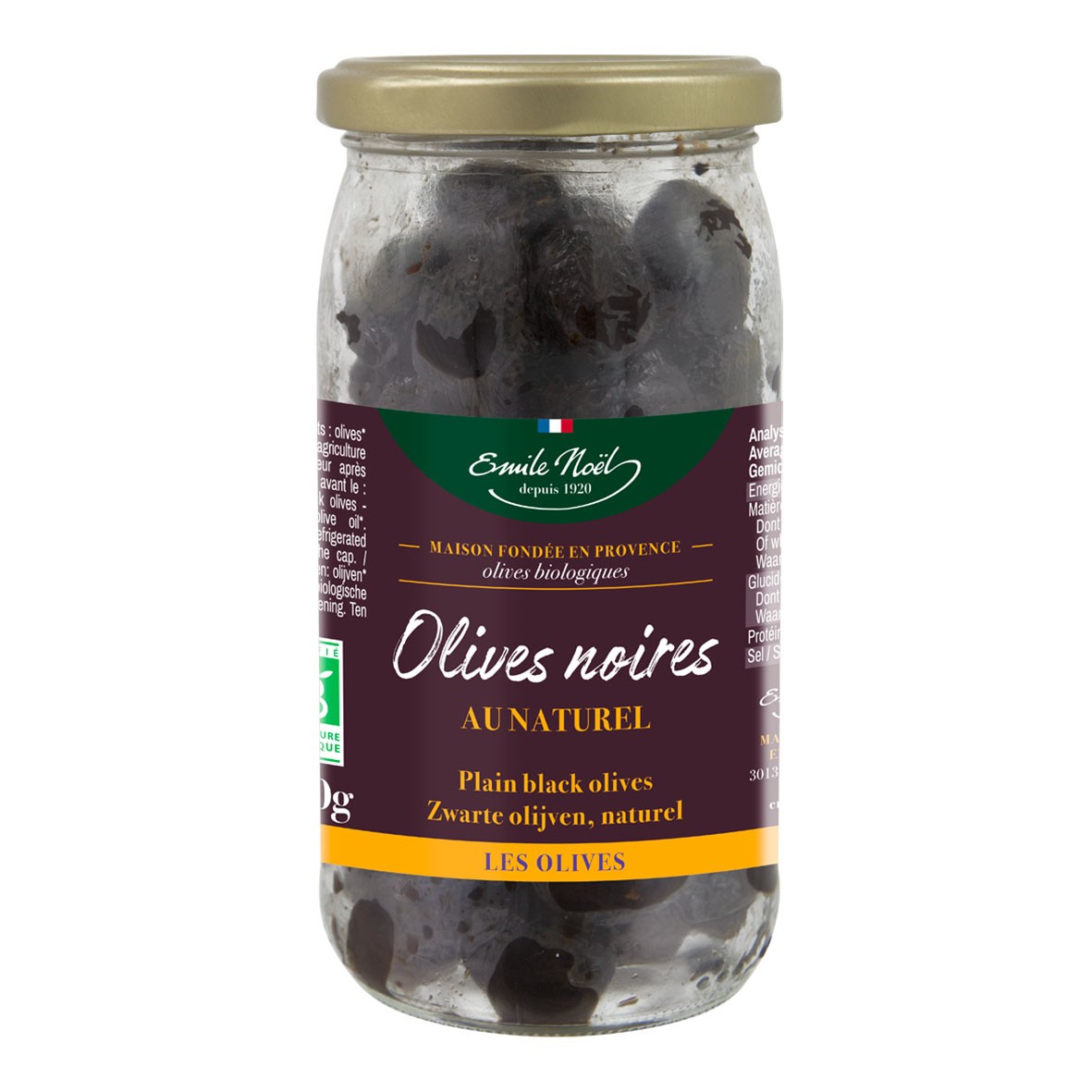 Olives Noires au Naturel 250g Bio | Greenweez