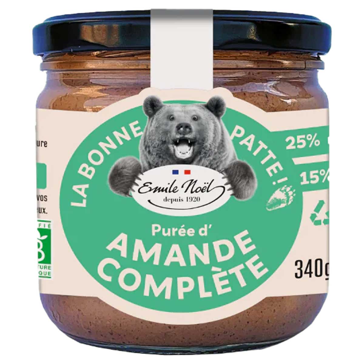 Purée d'amande bio pot en verre 340g | Greenweez
