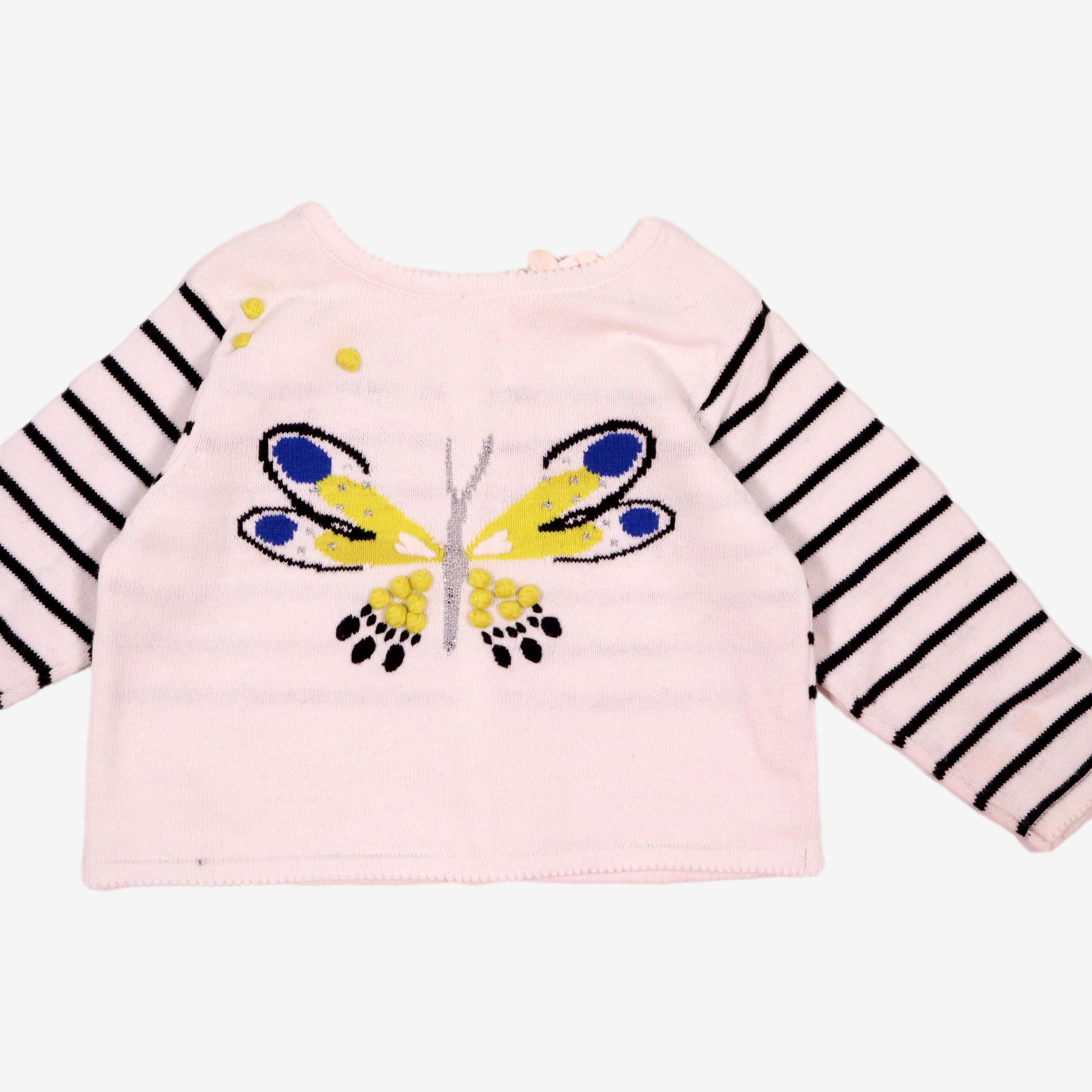 CATIMINI 12 mois Gilet blanc papillon | Greenweez