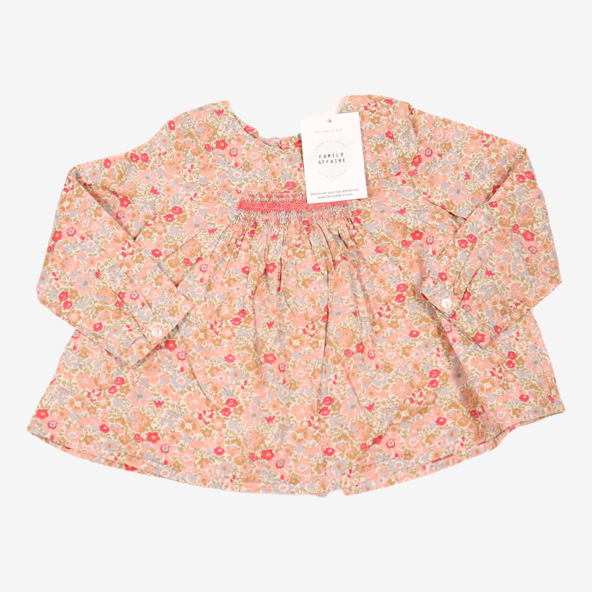 BONPOINT 18 mois blouse liberty rose beige | Greenweez