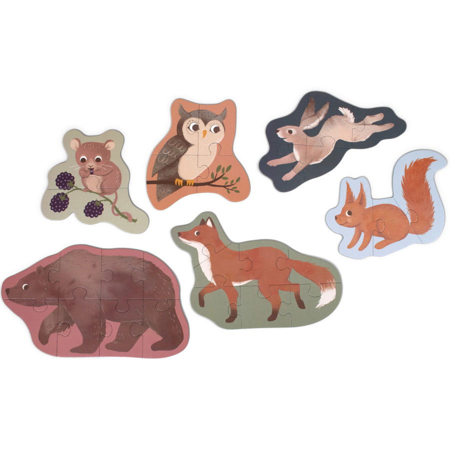 Set de 7 puzzles Animaux de la forêt | Greenweez