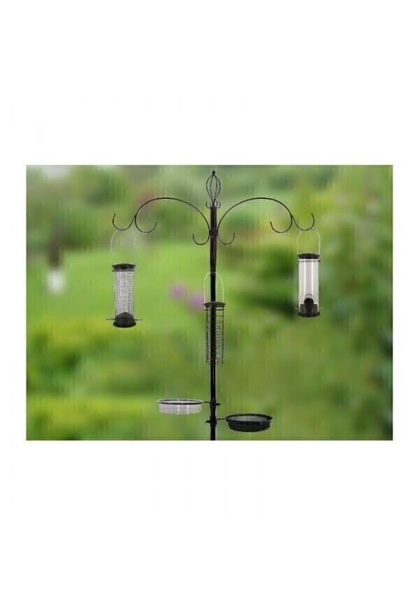 Kit poteau et 5 mangeoires L'auberge | Greenweez