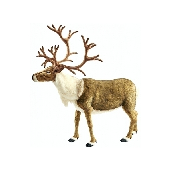 Hansa Peluche Geante Renne Nordic 130 cm H et 120 cm L | Greenweez