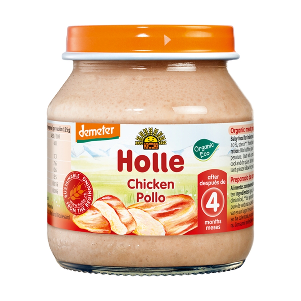 Mini pot de viande de poulet 100% 125 g | Greenweez