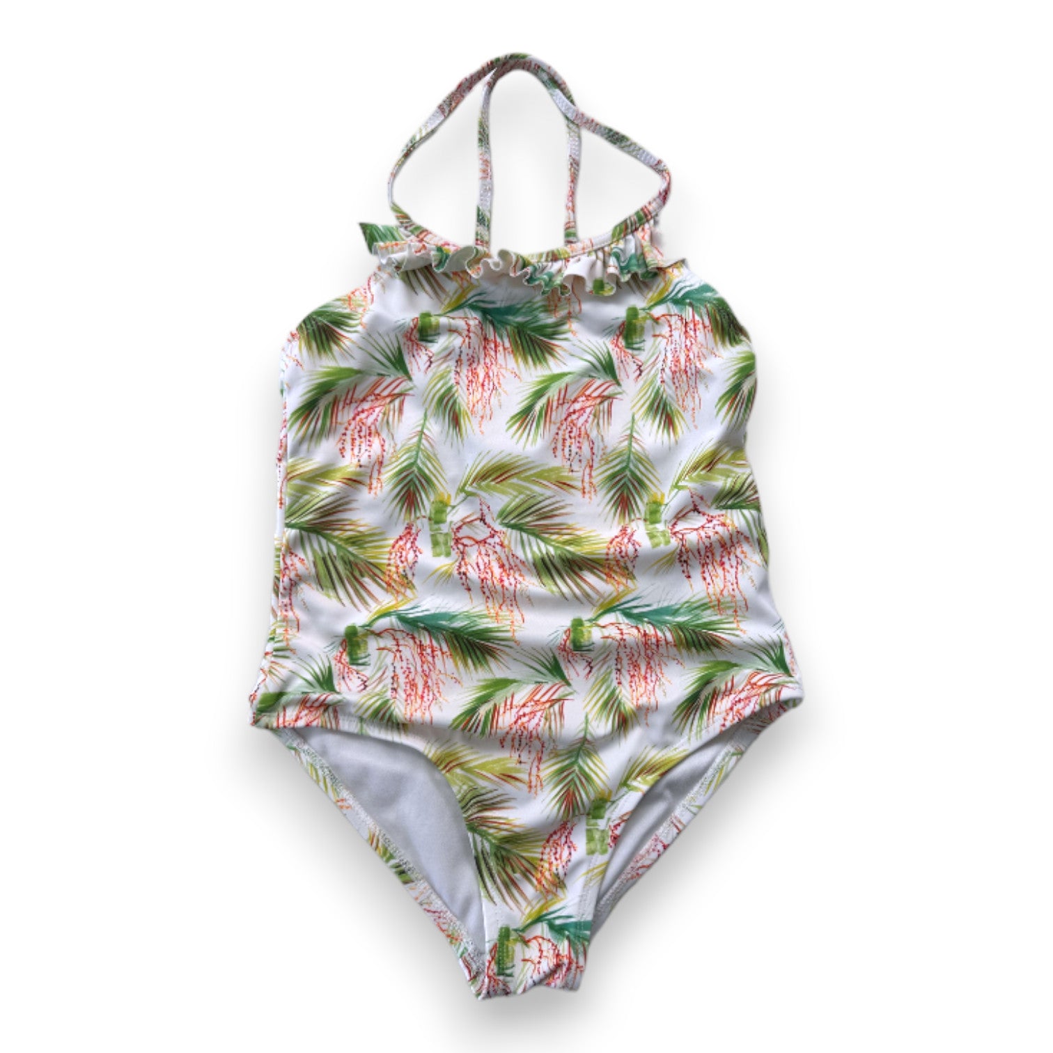 CYRILLUS, Maillot de bain une pièce blanc avec imprimé, 8 ans | Greenweez