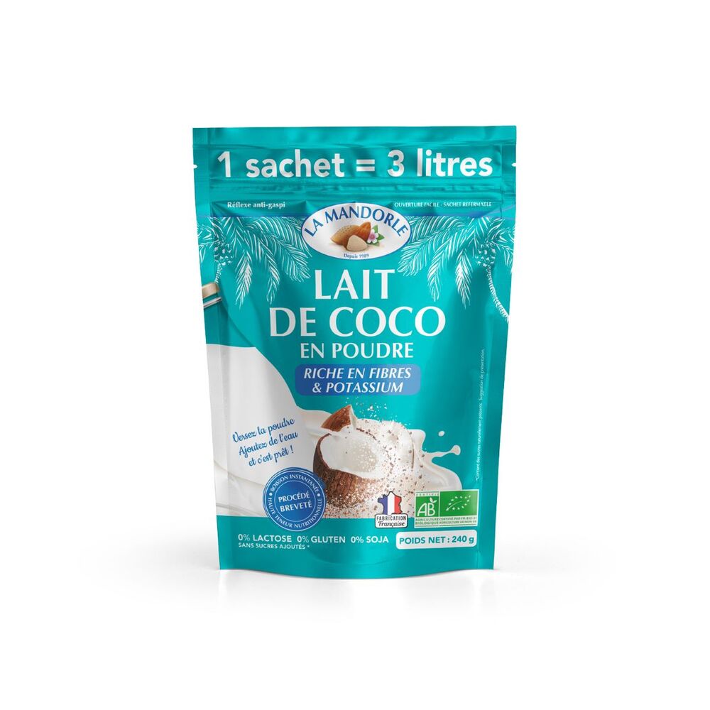 Lait de coco en poudre bio 240g | Greenweez