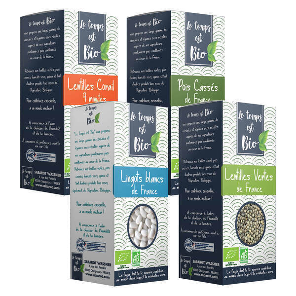 Assortiment de légumes secs bio Le Temps est bio | Greenweez
