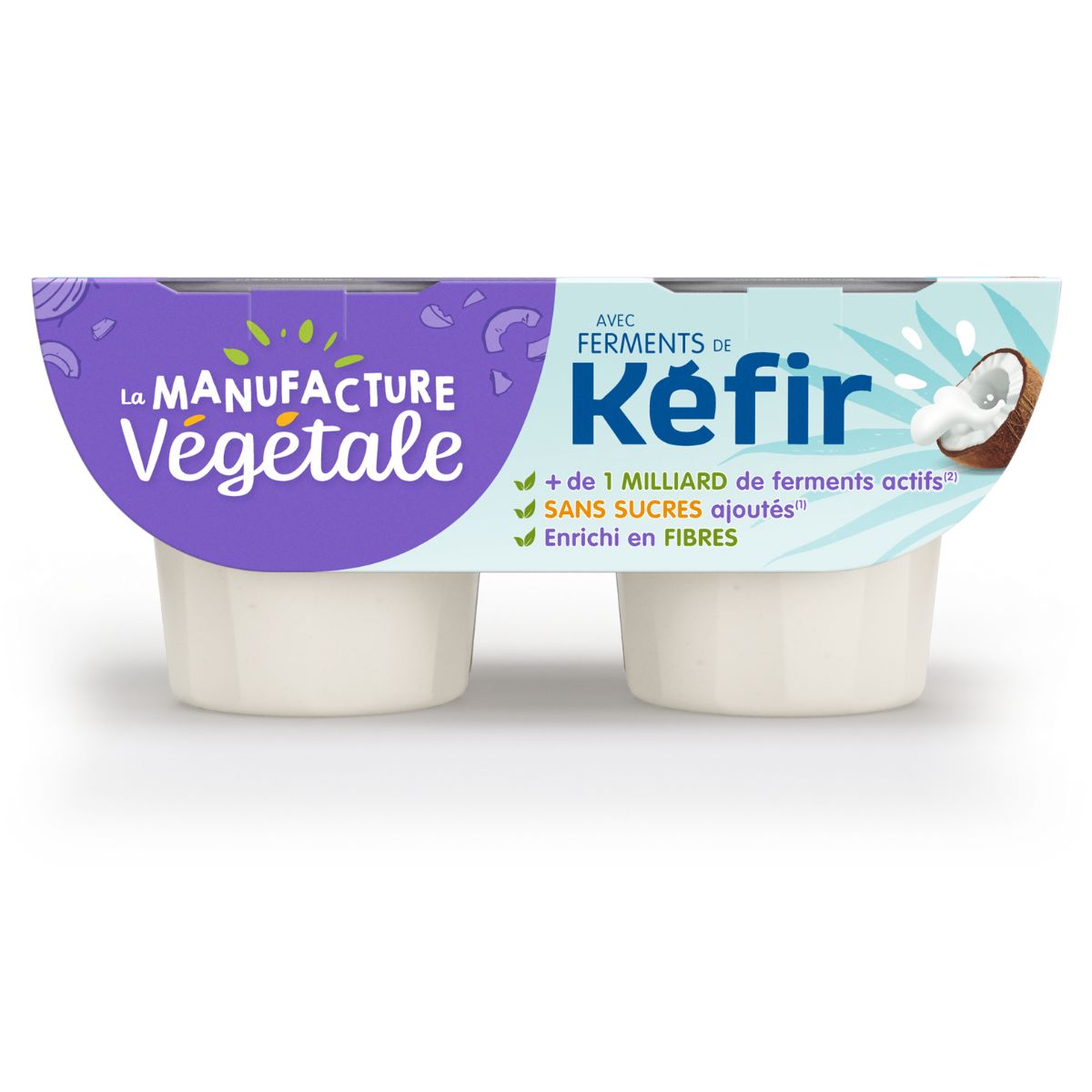 Kéfir au lait de coco bio 2x100g | Greenweez