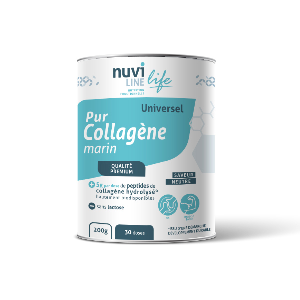 Nuviline Collagène marin PUR Universel 200g en poudre | Greenweez