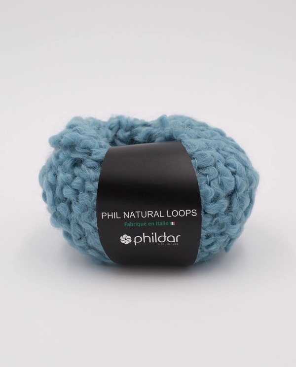 Fil à tricoter PHIL NATURAL LOOPS Coloris GLACIER | Greenweez