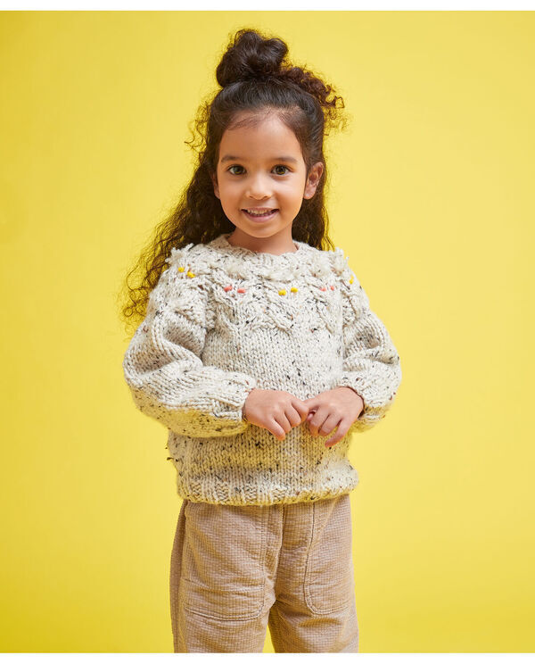 Fiche Modèle PDF enfant - Pull détails col Sacha | Greenweez