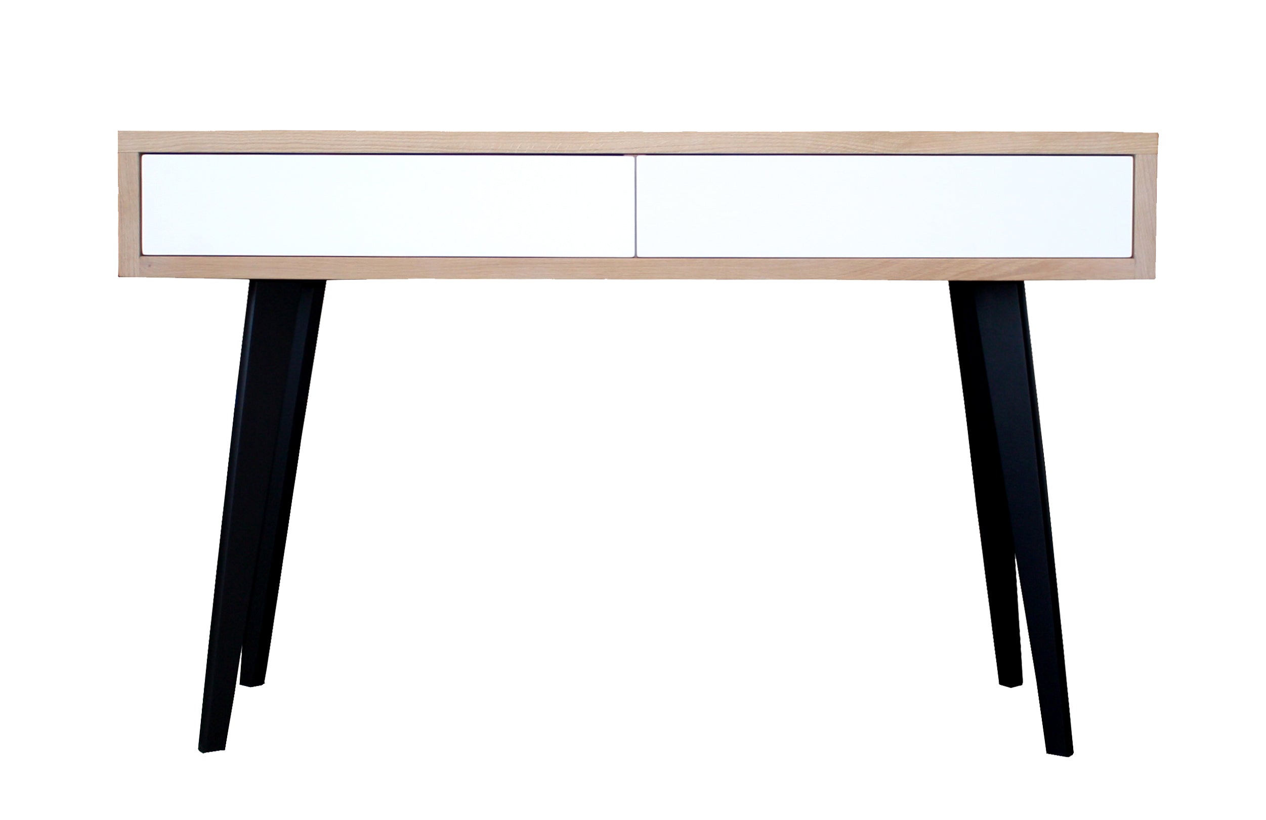 Console chêne blanchi massif et laqué | Greenweez