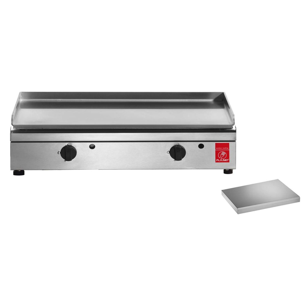 Plancha en inox avec couvercle amovible Alfa 60 cm | Greenweez