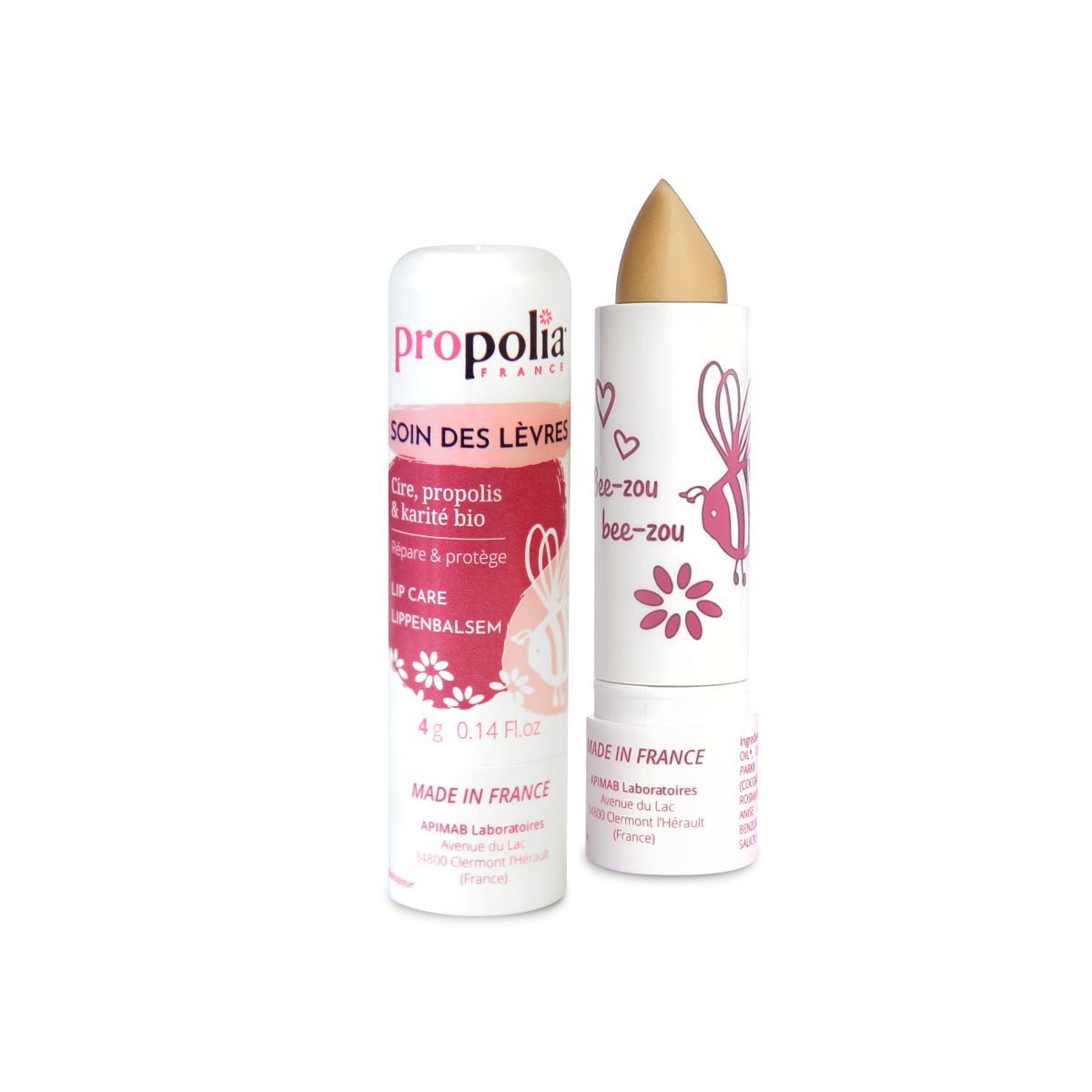 Baume à lèvres Propolis Karité Cire de Propolis 4g | Greenweez