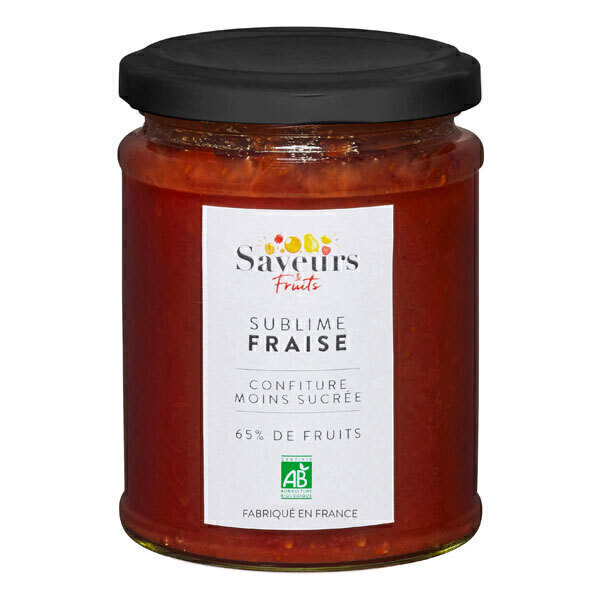 Confiture de fraises 65% de fruits 310g | Greenweez