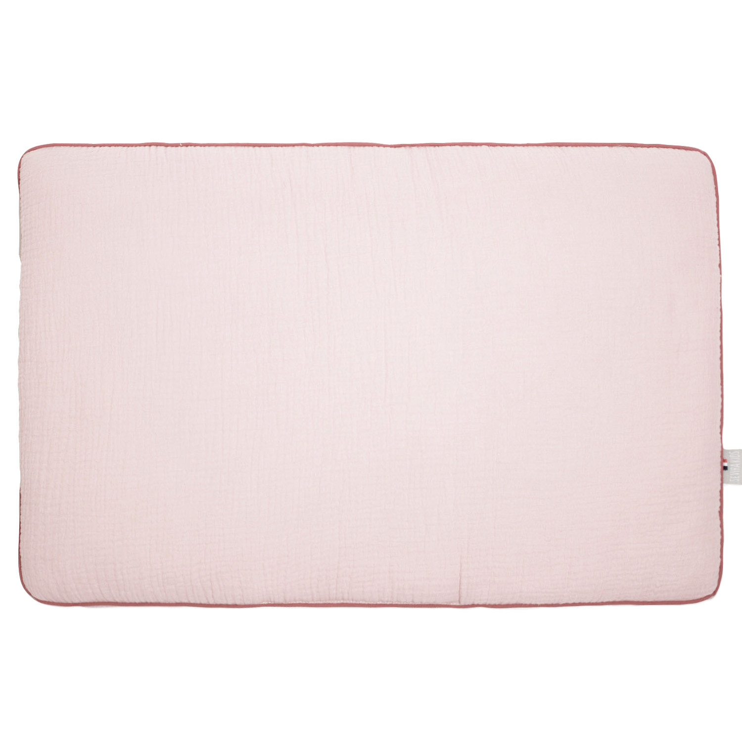 Oreiller plat en gaze de coton Jeanne Rose | Greenweez