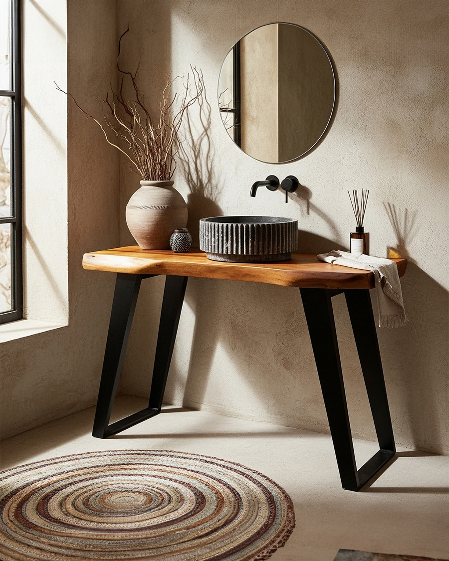 Teaka - Meuble sous vasque en bois de teck massif | Greenweez