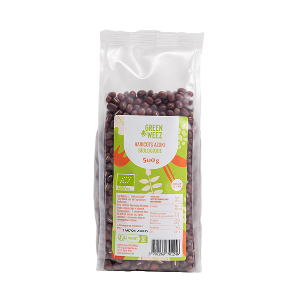 Haricots Azuki bio 500g | Greenweez