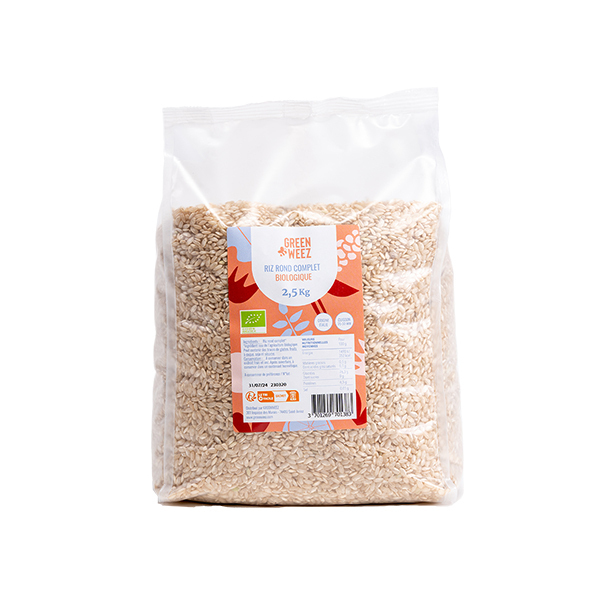 Riz rond complet bio 2,5kg | Greenweez