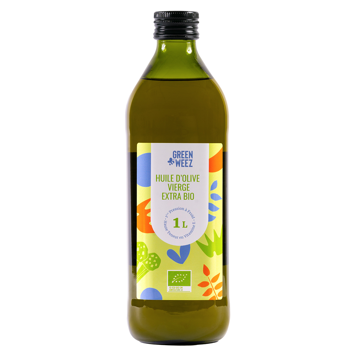 Huile d'olive vierge extra origine Espagne bio 1L | Greenweez