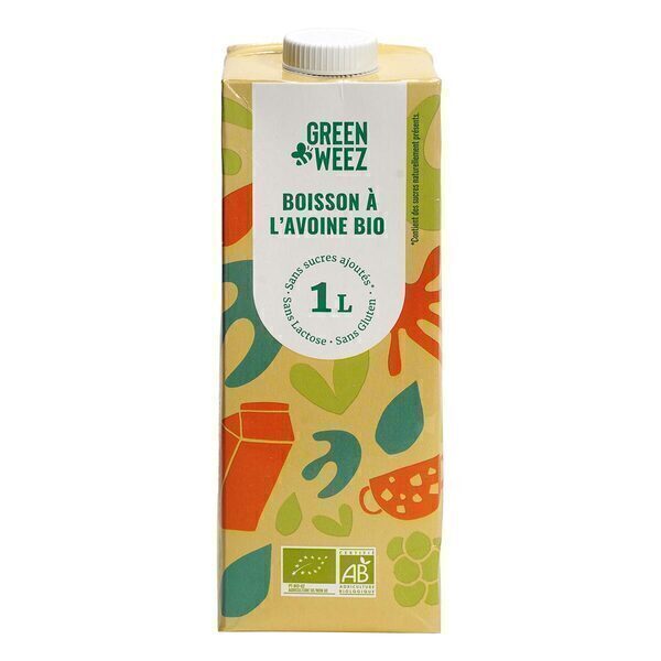 Boisson végétale avoine Bio 1L | Greenweez