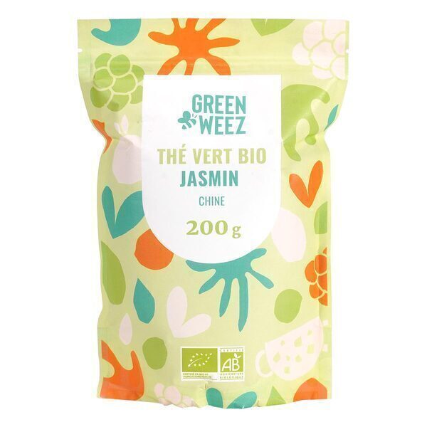 Thé vert Jasmin Bio vrac 200g | Greenweez