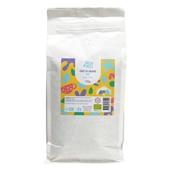 Café en grains Origine Colombie Bio 1kg | Greenweez