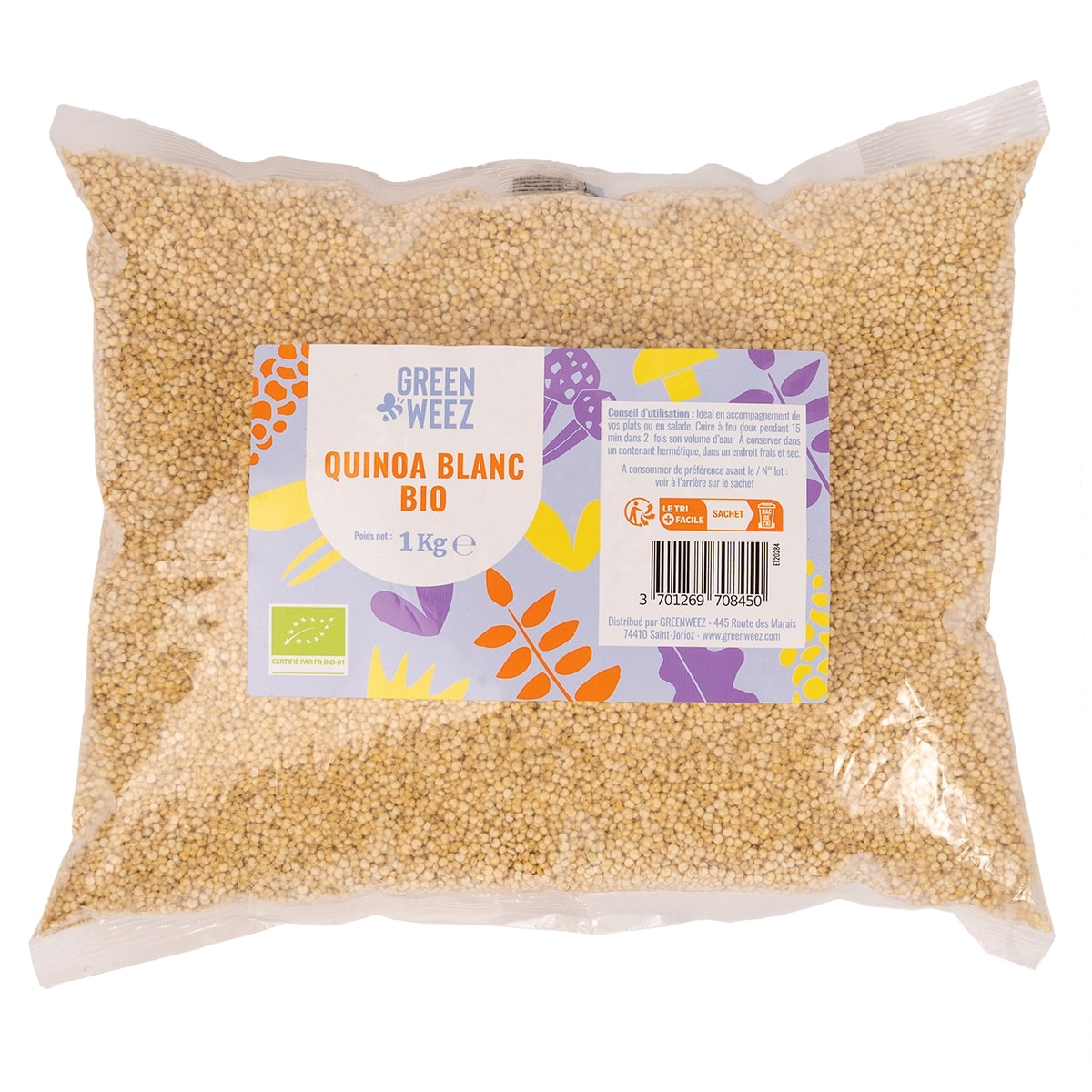 Quinoa bio 1kg | Greenweez
