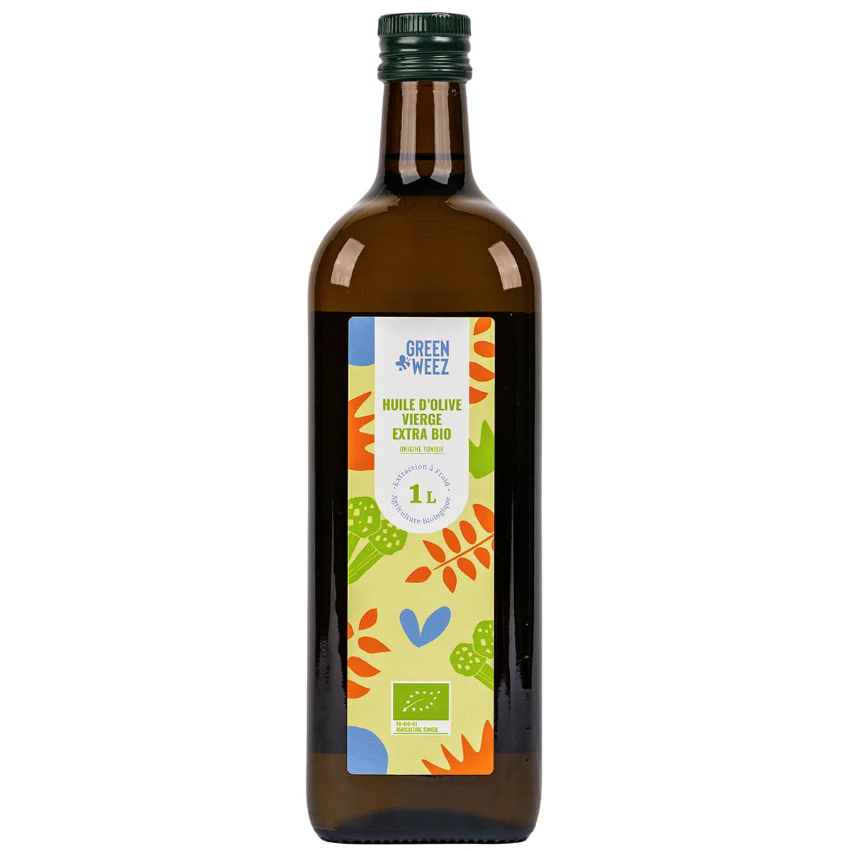 Huile d'olive vierge extra bio 1L origine Tunisie | Greenweez