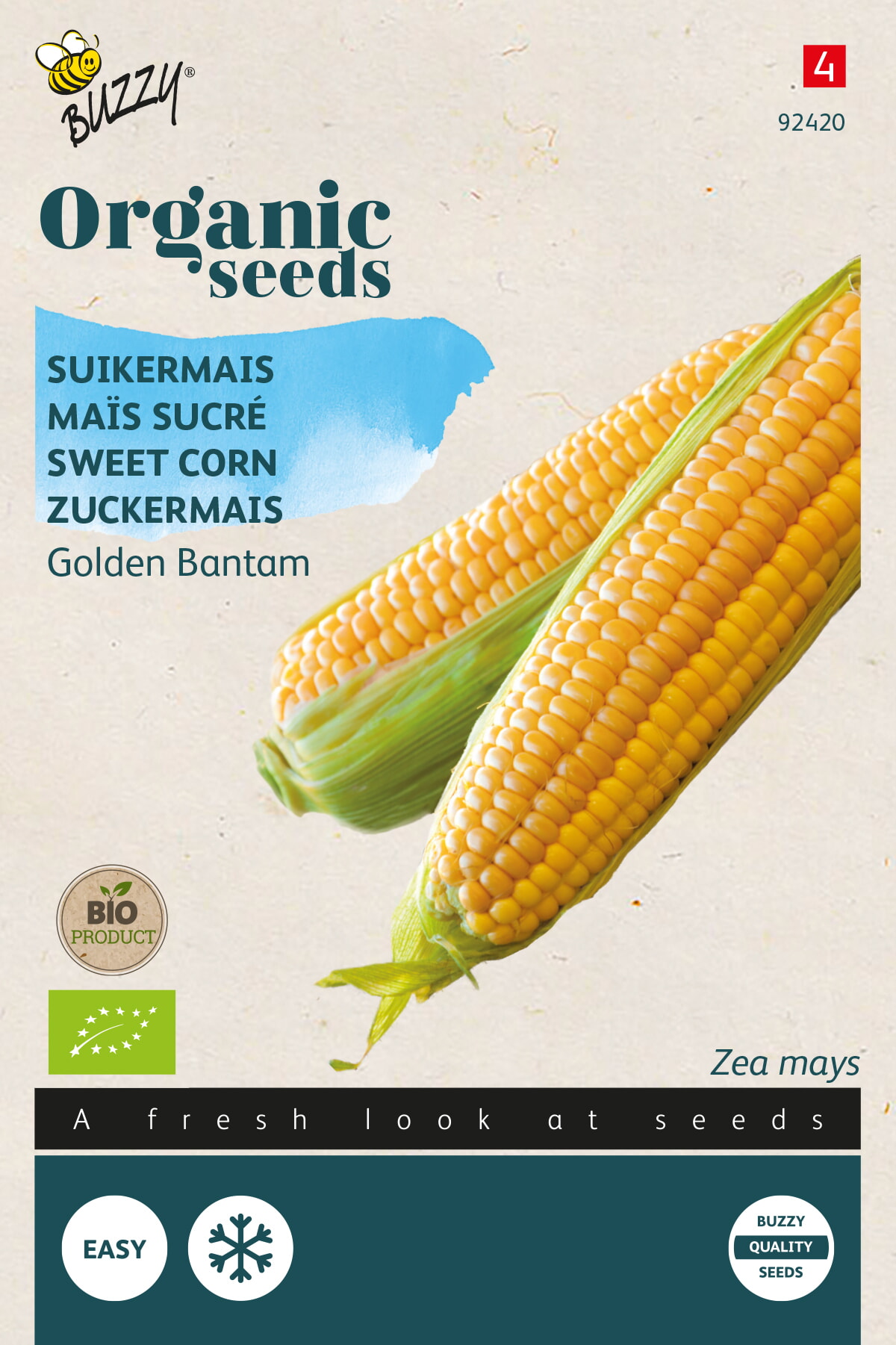 Buzzy Organic Maïs sucré Golden Bantam(BIO) - Ca. 3 gr | Greenweez
