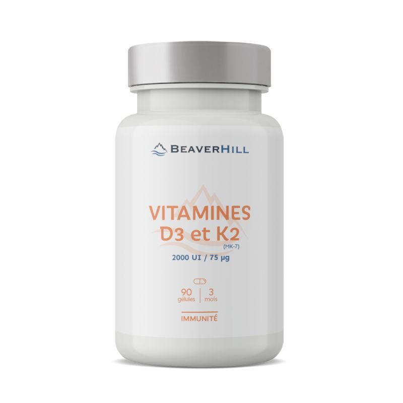 Vitamines D3/K2 - 90 gélules végétales | Greenweez