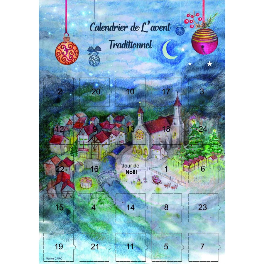 Calendrier de l'avent Noel traditionnel | Greenweez