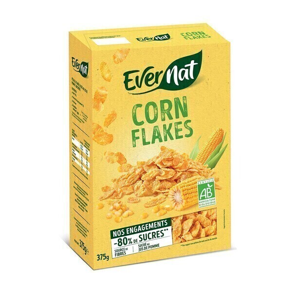 Cornflakes réduit en sucre 375g bio | Greenweez