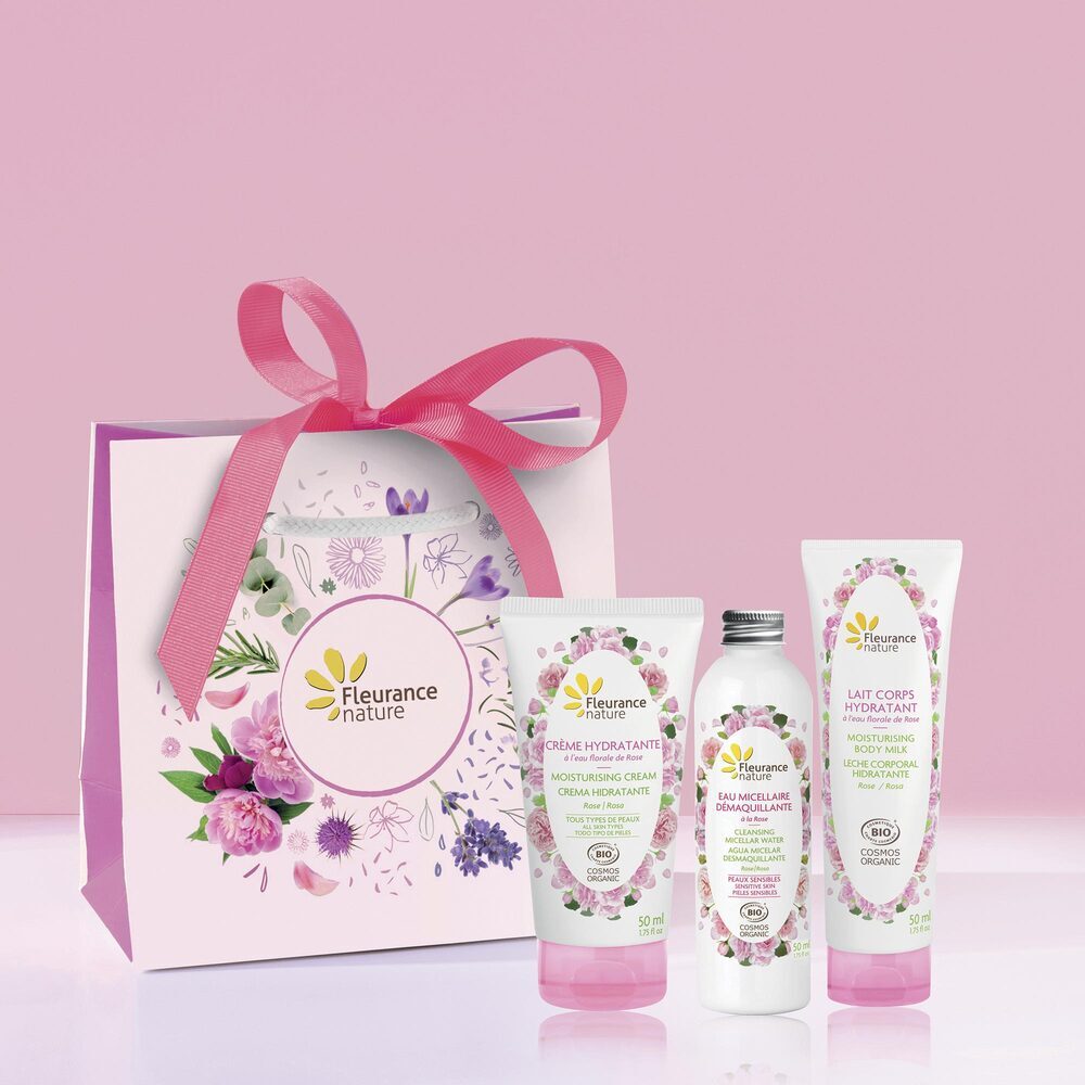 COFFRET TRIO HYDRATATION ROSE | Greenweez