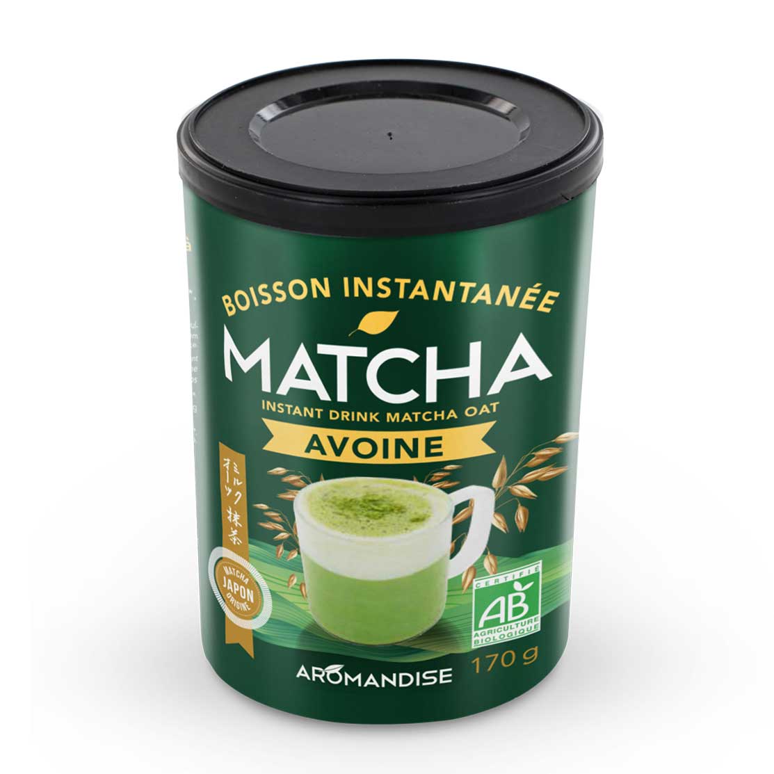 Boisson instantanée latte matcha avoine bio 170g | Greenweez