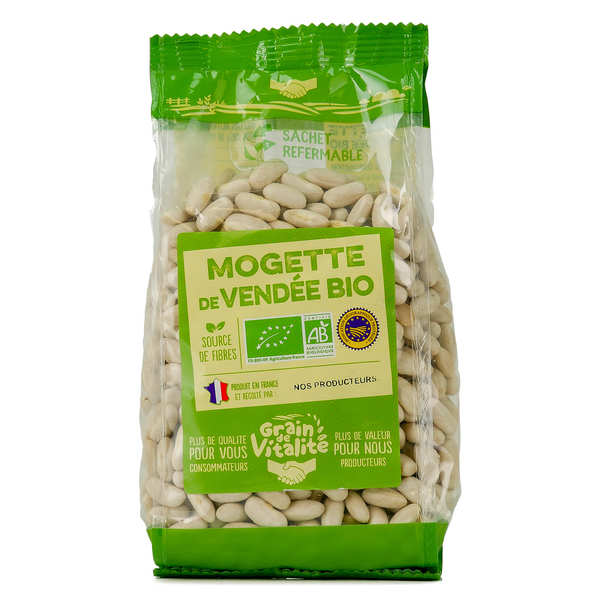 Mogettes de Vendée IGP - Haricot blanc sec bio - Sachet de 500g | Greenweez