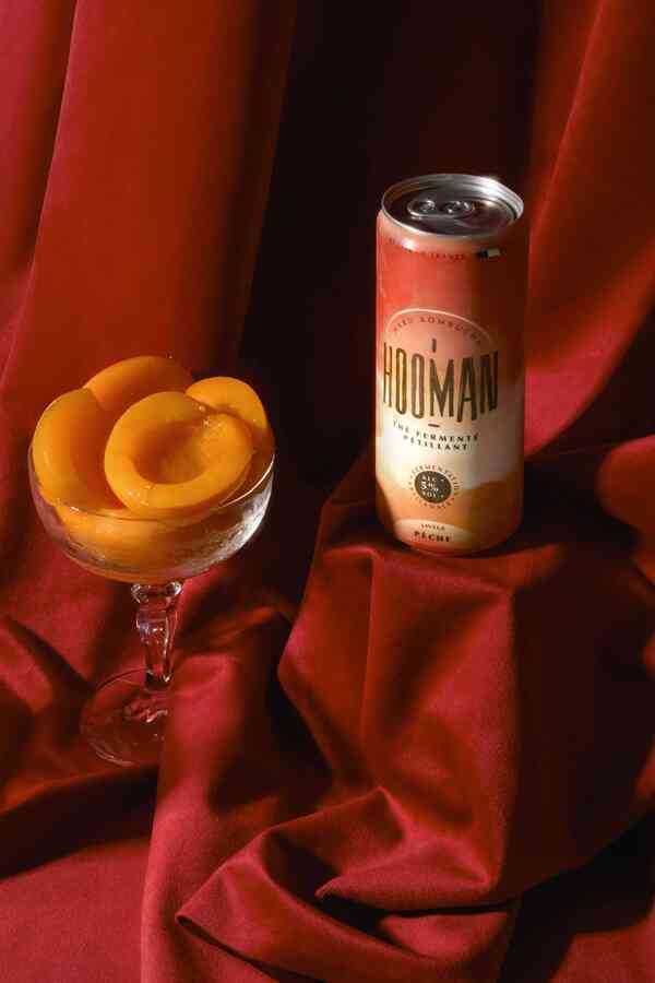 HOOMAN - Hard Kombucha 5%/vol - Pêche | Greenweez