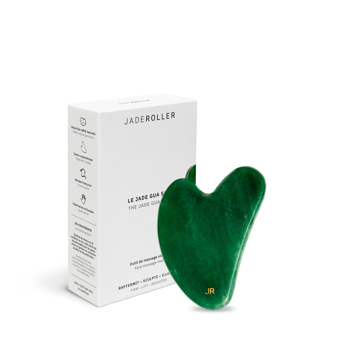 Gua Sha visage en pierre - Jade | Greenweez