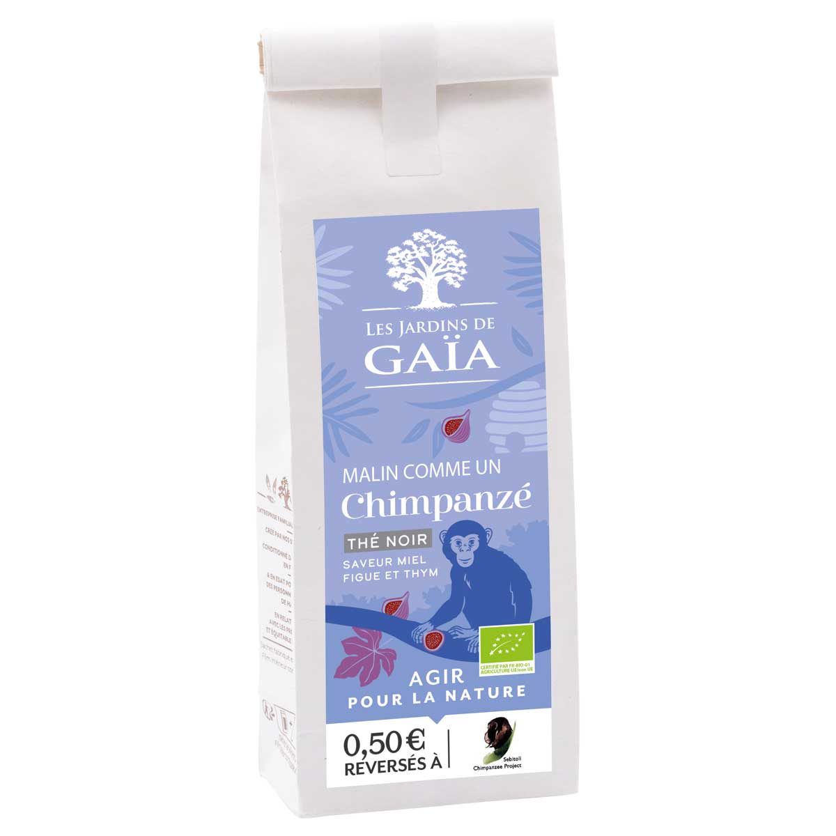 Thé noir militant saveurs miel, figue et thym bio 100g | Greenweez