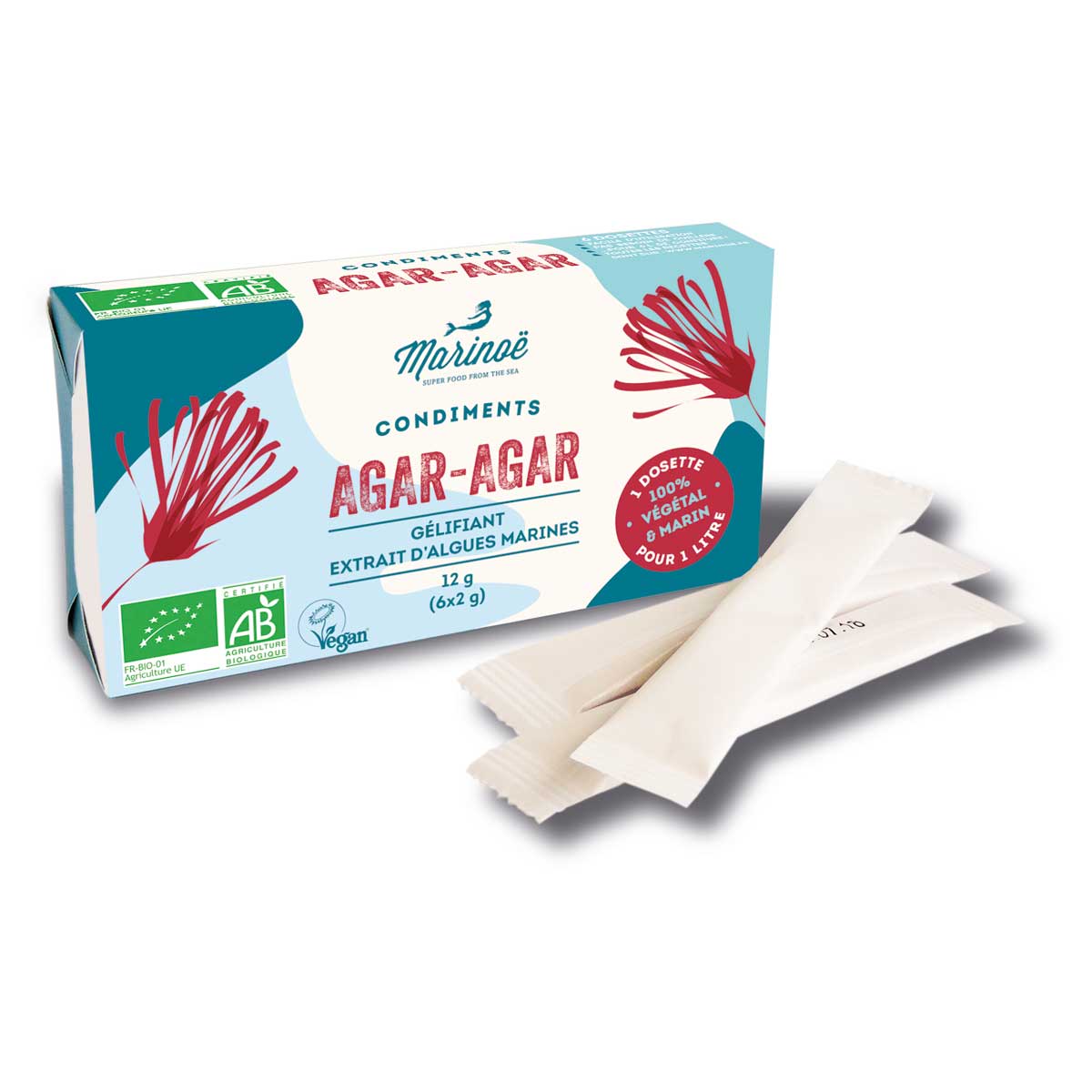 Agar-agar sticks 6x2g | Greenweez