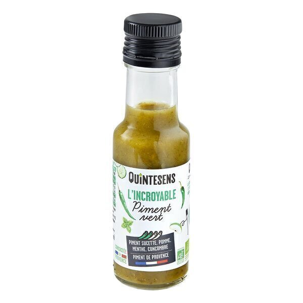 L'incroyable sauce au piment vert bio 100ml | Greenweez