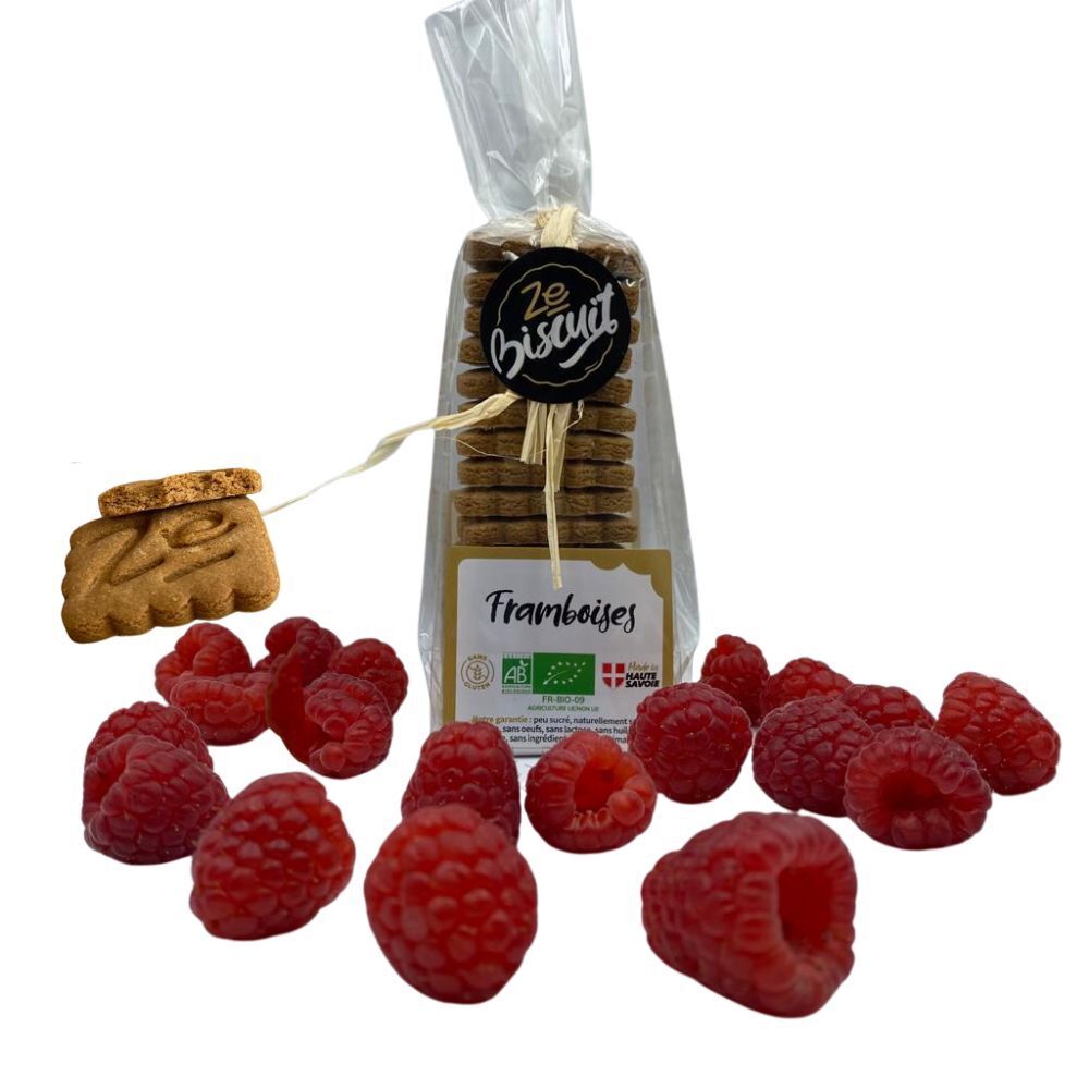 Biscuits framboises bio vegan et sans gluten - env. 17 biscuits | Greenweez