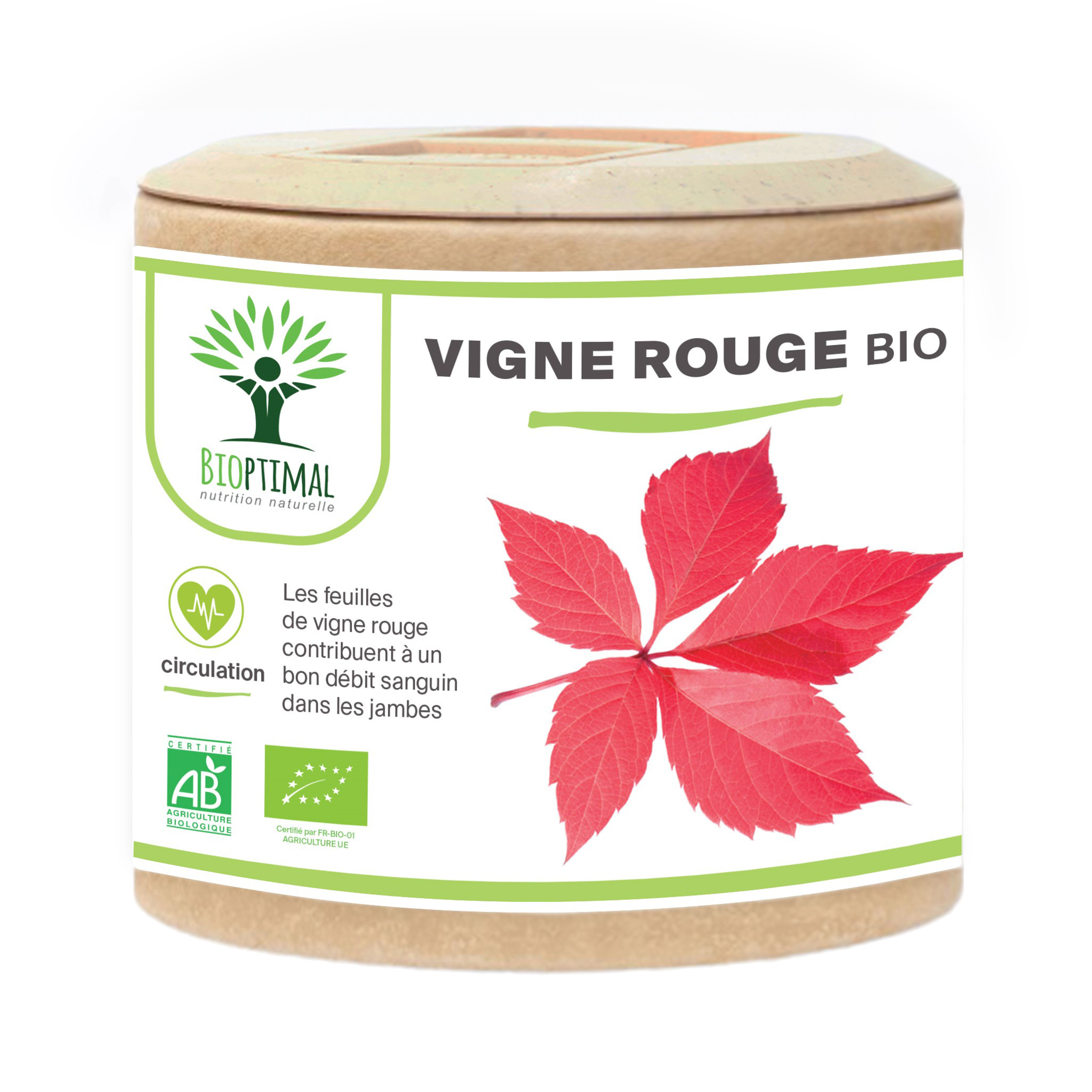 Vigne rouge Bio - Complement alimentaire Circulation 60 gelules | Greenweez